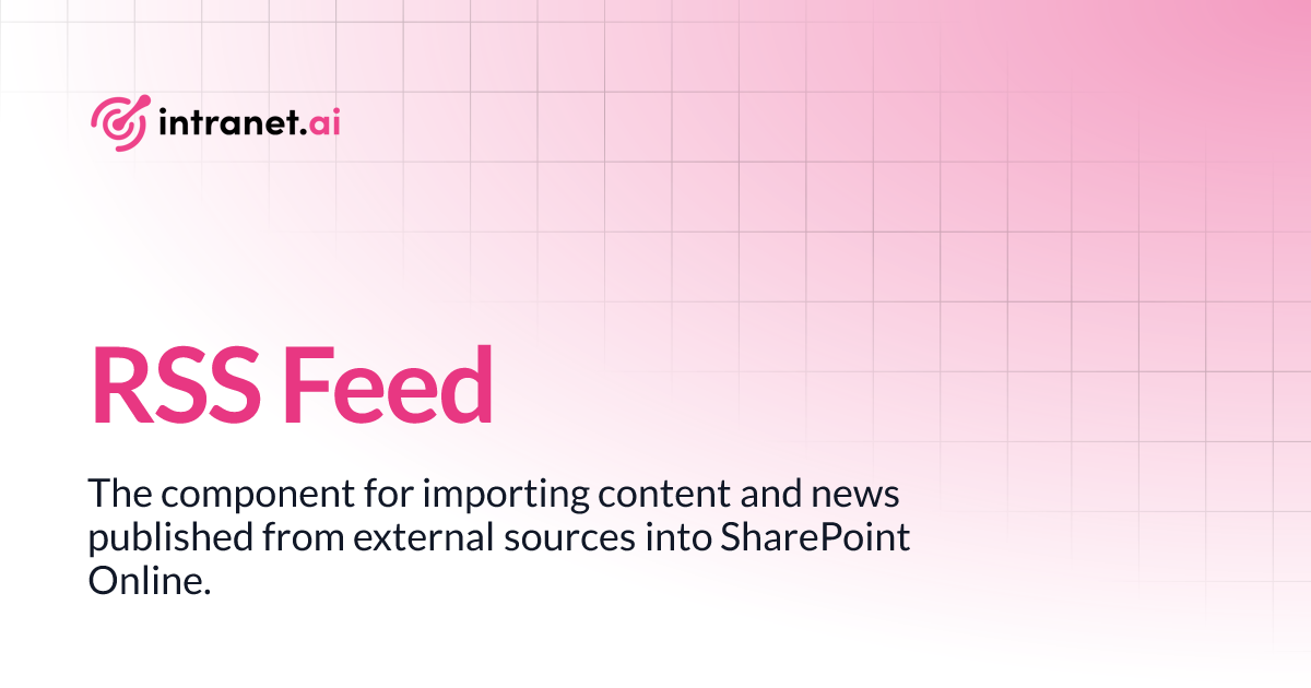 RSS Feed | intranet.ai documentation