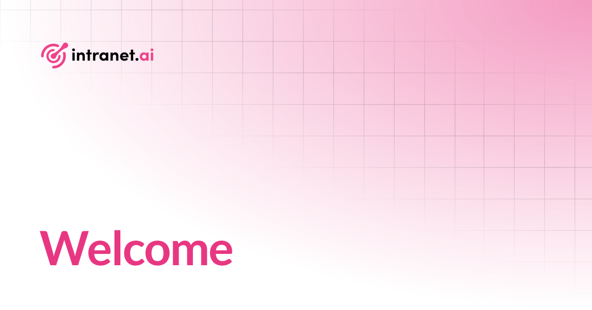 Welcome | intranet.ai documentation