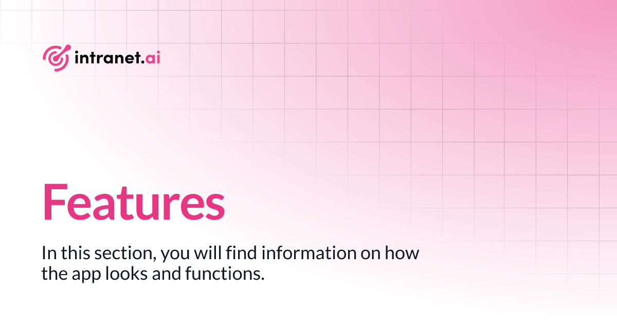 Features | intranet.ai documentation