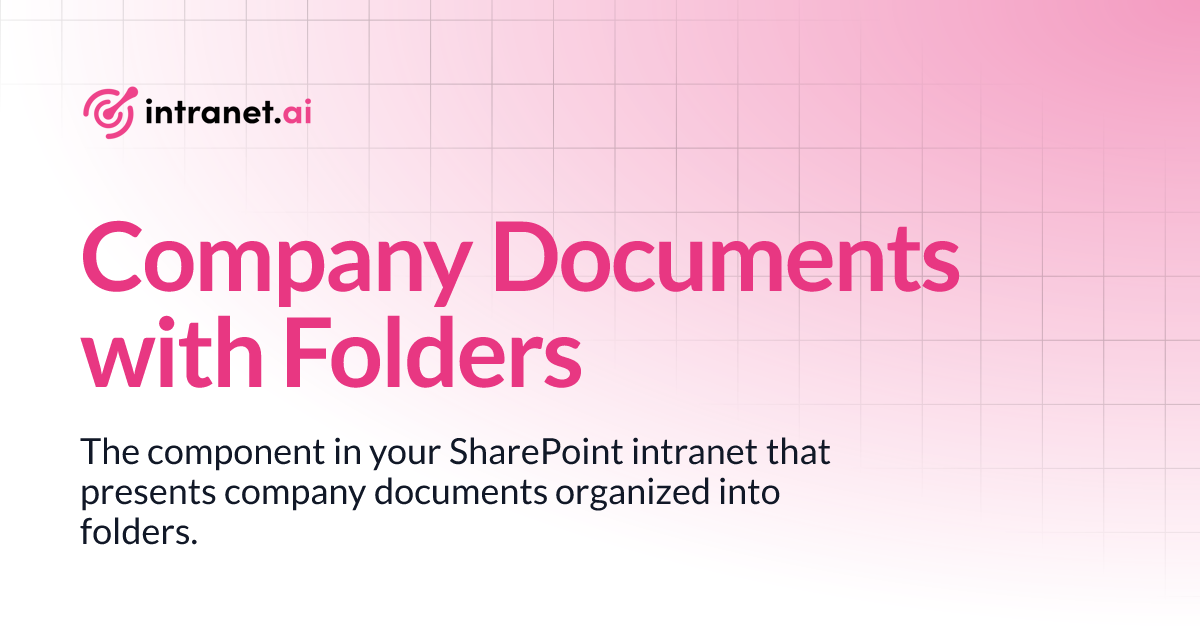 Company Documents with Folders | intranet.ai documentation