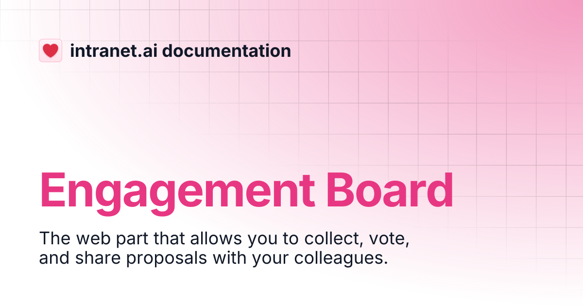 Engagement Board | intranet.ai documentation