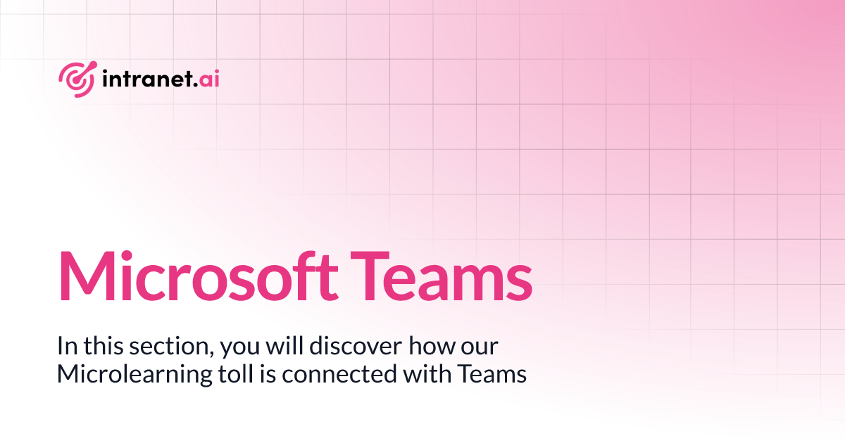 Microsoft Teams | intranet.ai documentation